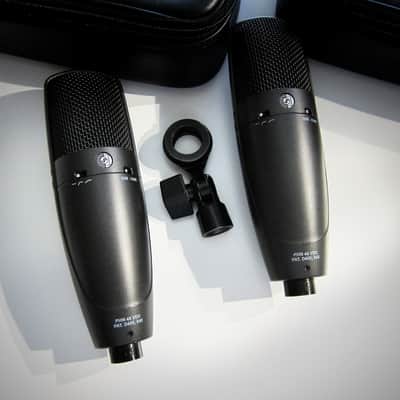 Shure KSM32 Microphones (2) Two with Cases Circa-2000s-Black | Reverb