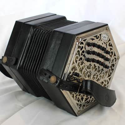 7647 - Ebony Frank Edgley Heritage Anglo Concertina CG M 30 | Reverb
