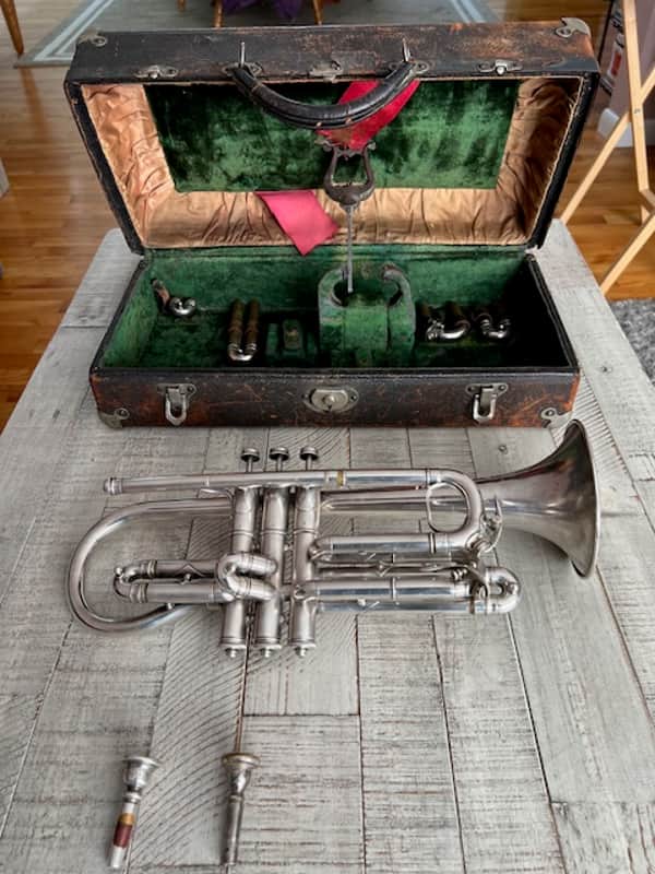 1909 Frank Holton “New Proportion” Cornet – Chicago Era – | Reverb