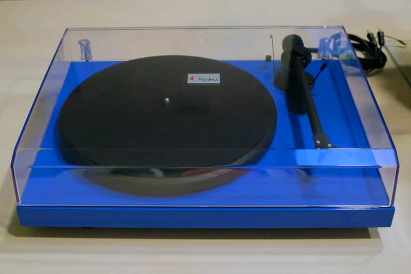 Pro-ject Debut III Record Player Turntable Blue | Reverb