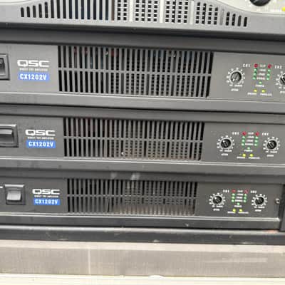 QSC CX1202V 70/100/RMS 8/4 Ohm 1200 Watts Per Ch. Bridgeable | Reverb