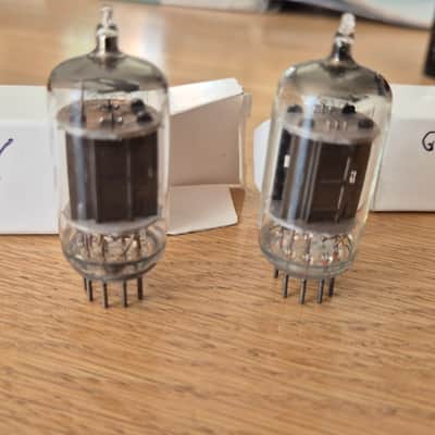 RCA 5963 Black Plate (Matched Pair) 1950-1960 - Clear / White | Reverb