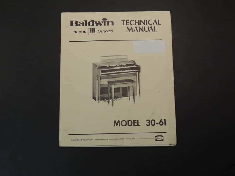 Baldwin Model 30-61 Technical Manual [Three Wave Music] | Reverb
