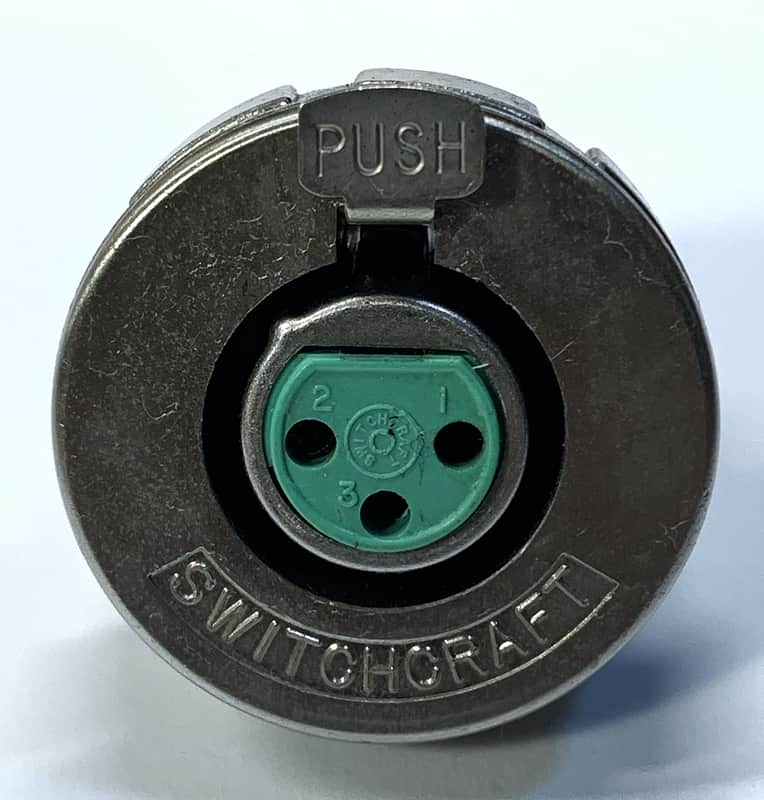80's Switchcraft Model B3F Panel Mount XLR Female Input Jack | Reverb