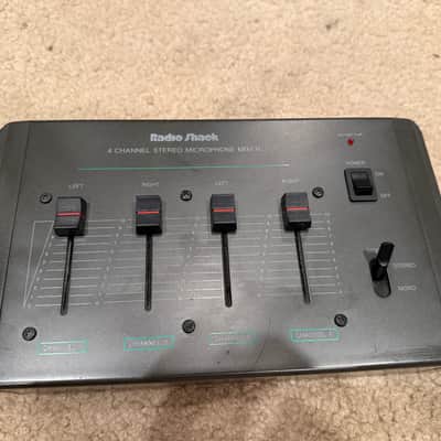 Radio Shack 4 channel stereo mic mixer 80s | Reverb