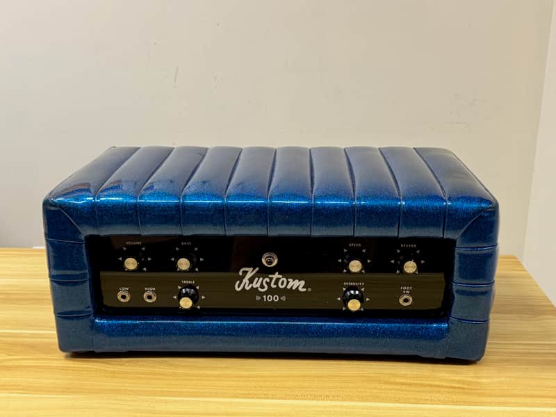 Kustom 100 Watt Blue Sparkle Amp Head | Reverb