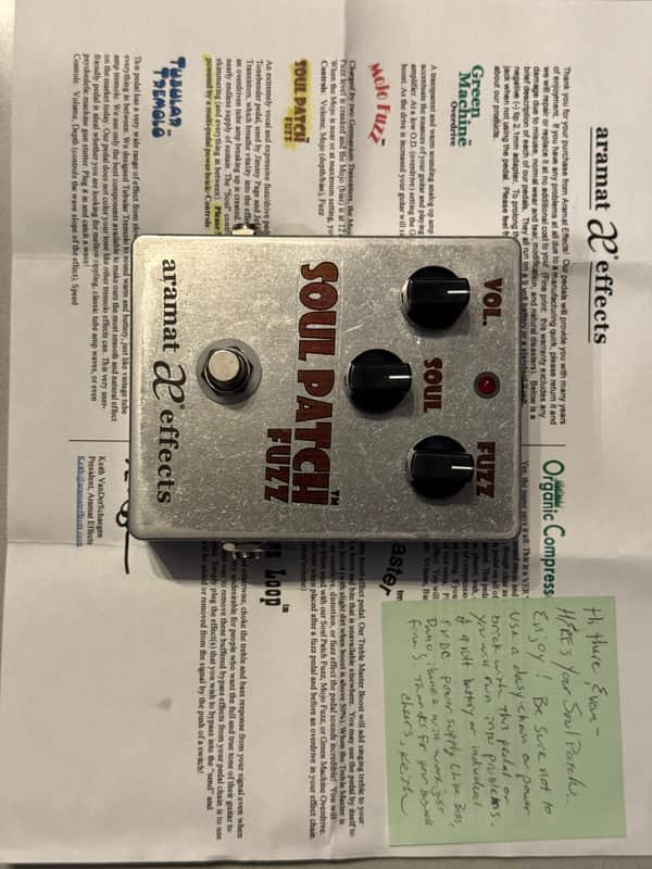 Aramat Effects Soul Patch Germanium Based Fuzz RARE | Reverb