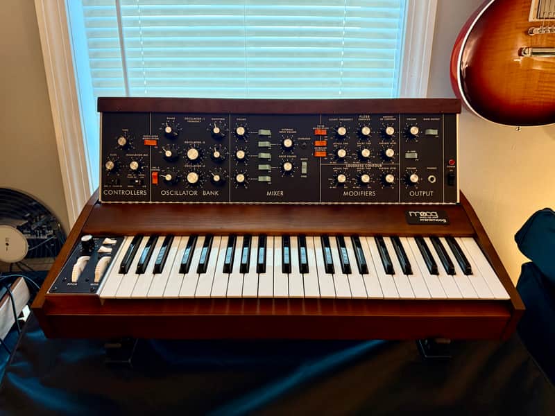 Moog Minimoog Model D Reissue Appalachian Cherry 44-Key | Reverb