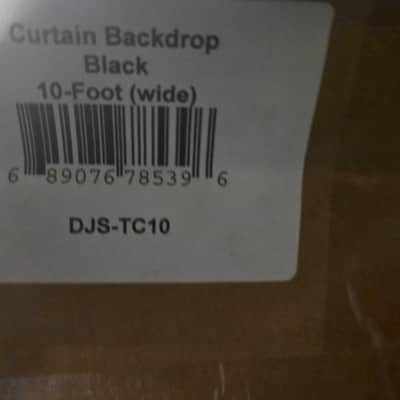 DJS TC10 Black Curtain Backdrop – 10 ft Wide (Individual | Reverb