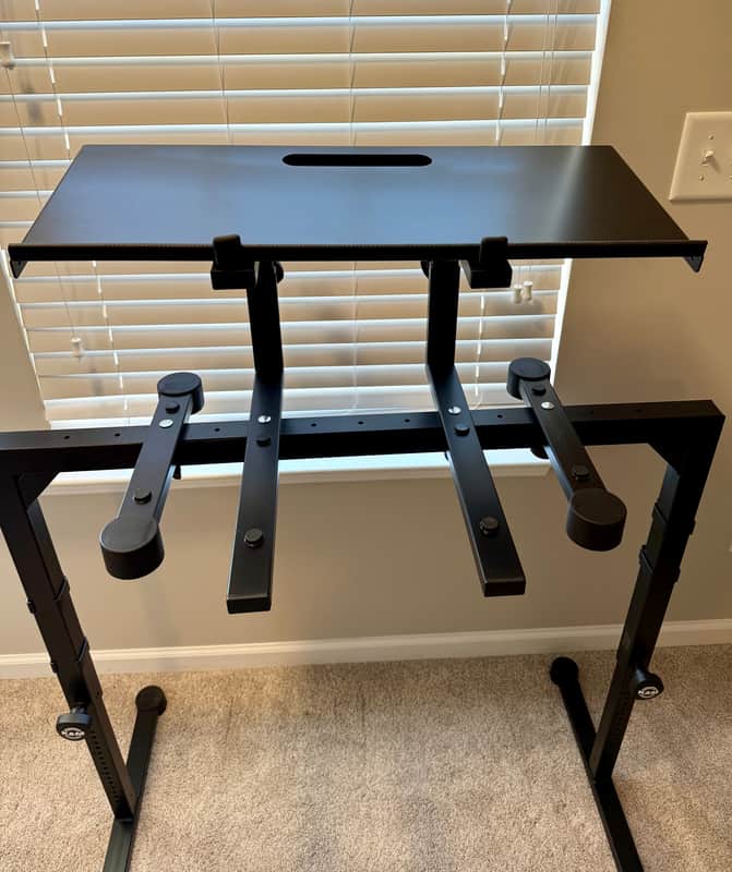 K&M 18811 Omega Stand 2nd Tier Stacker and Keyboard Tray | Reverb
