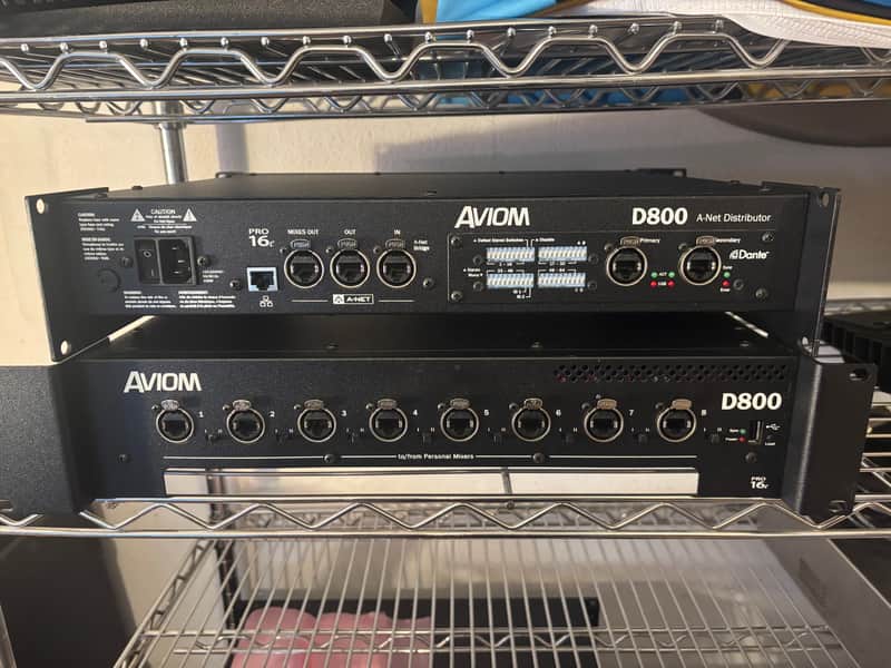 Aviom D800 Dante A-Net Distributor w Dante Connectivity | Reverb