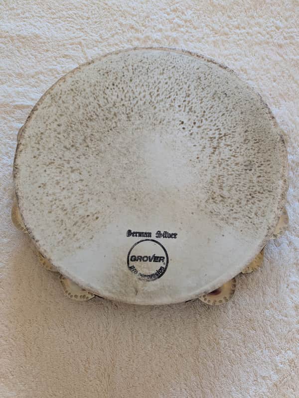 Grover Concert Tambourine, German Silver | Reverb