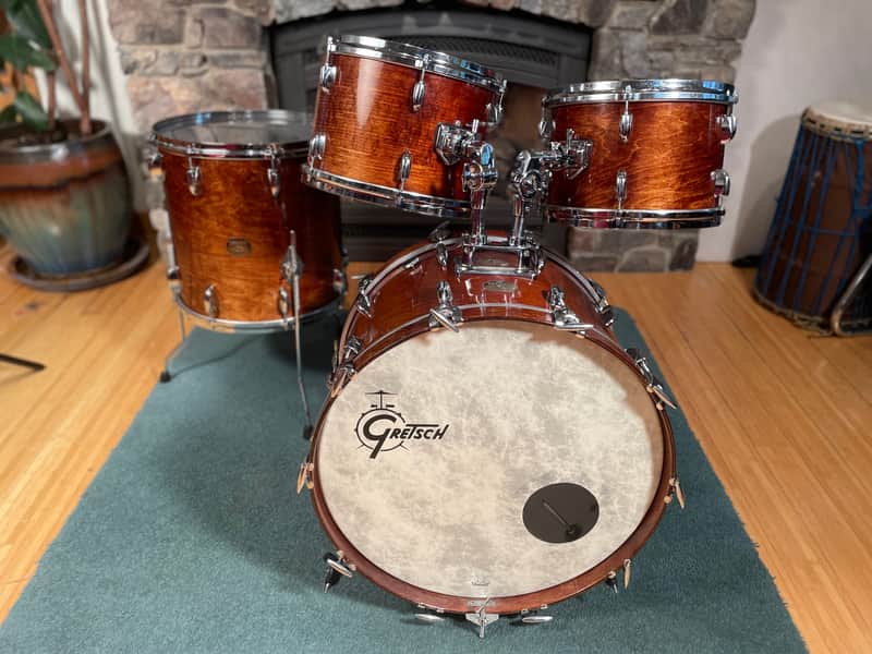 Rare Gretsch 5-Piece Stop-Sign Badge Drum Set – Jasper Shells | Reverb