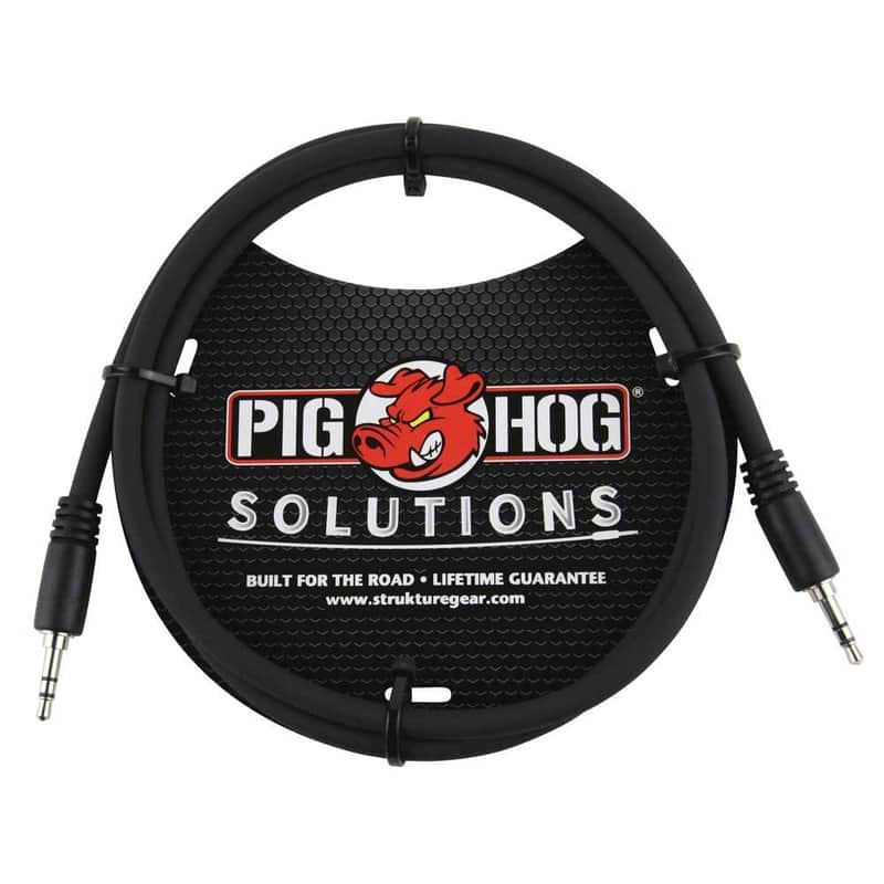 Pig Hog Solutions 6ft, 3.5mm TRS to 3.5mm TRS Cable | Reverb