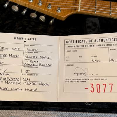 Patrick James Eggle Oz T Cabronita 2023 Gold Top Mastergrade | Reverb