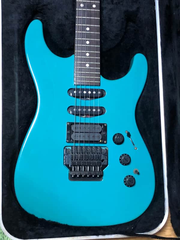 Fender HM Strat 1989 - Turquoise | Reverb