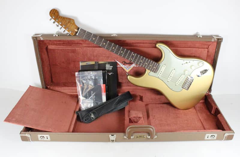 Fender Custom Shop Stratocaster NOS GT11 Aztec Gold Roasted | Reverb