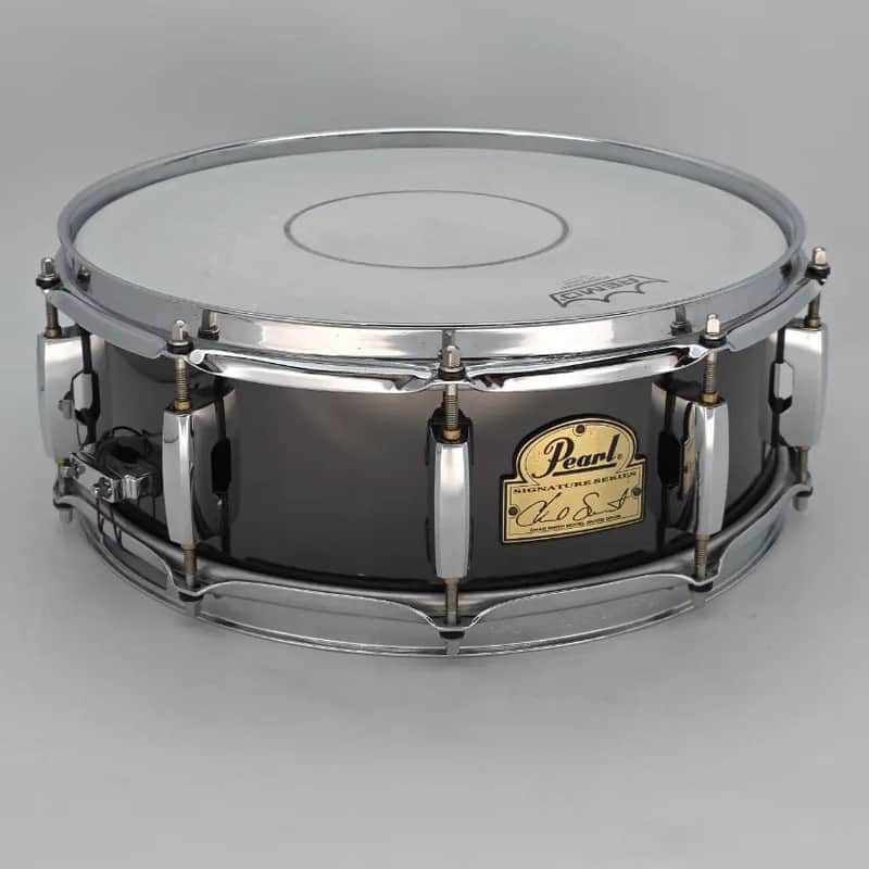 Used Pearl Steel Shell Chad Smith Signature Snare Drum 14x5 - | Reverb