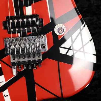 Charvel EVH Art Series Spokane Red Black and White Stripes | Reverb