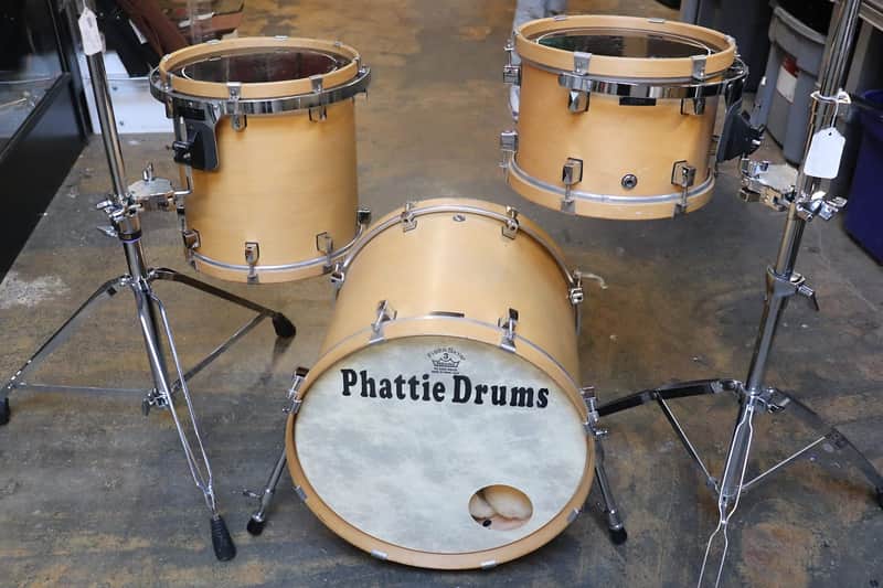 Phattie 3pc Drum Kit Set Natural Maple | Reverb