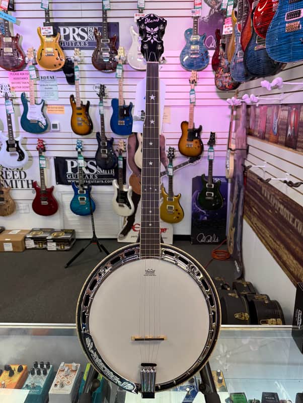 Ibanez BA250 USA 250th Anniversary Resonator Banjo with Eagle | Reverb