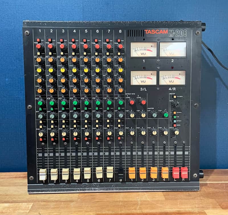 Tascam M-208 Tabletop 8 Channel Analog Audio Mixer - Warm Pre | Reverb