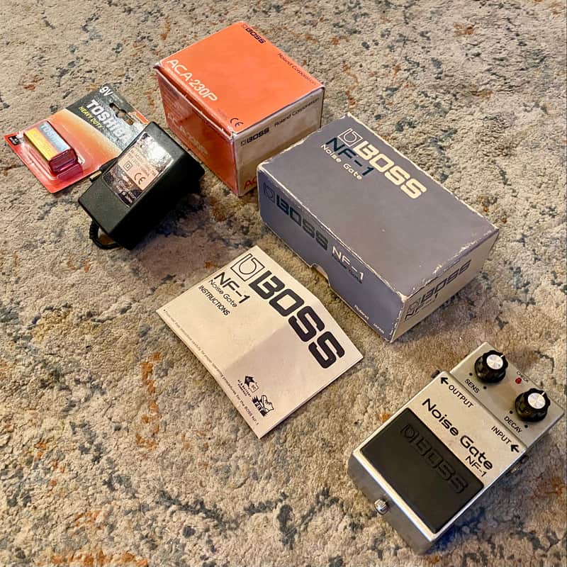 Boss NF-1 Noise Gate “Silver Screw” MADE IN JAPAN Black Label | Reverb