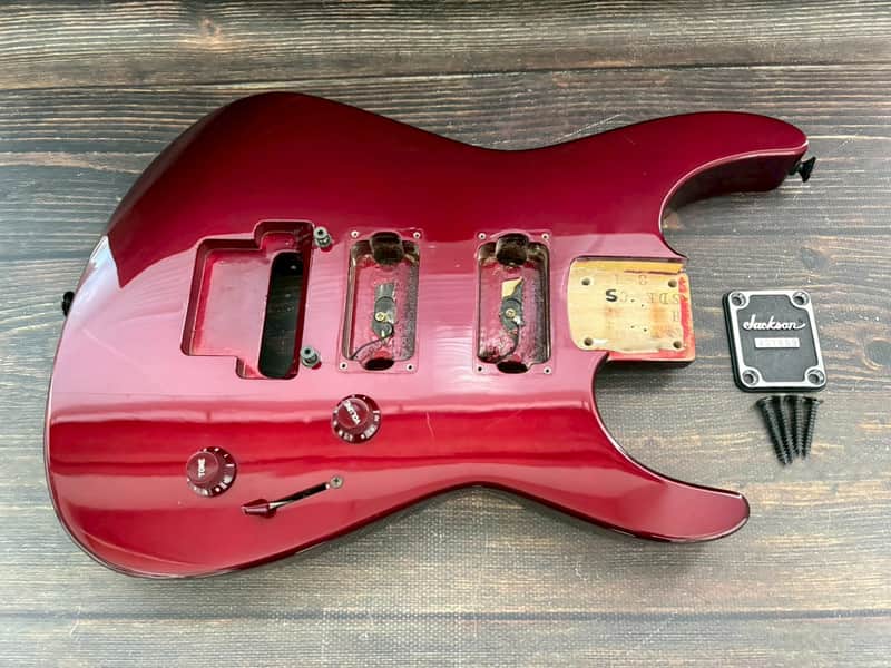 1994 Jackson SDK Super Dinky HH Body Dark Red Made in Japan | Reverb