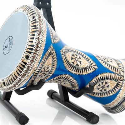 Darbuka Sombaty PRO Blue King, Egyptian Handmade Doumbek with | Reverb