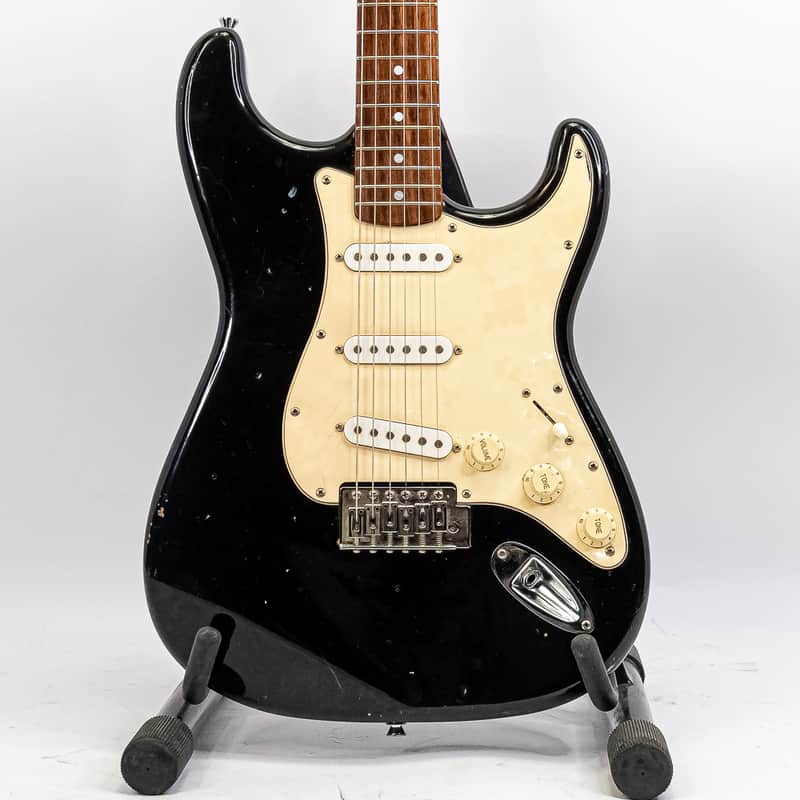 Squier Standard Stratocaster Electric Guitar Black w/ | Reverb Canada