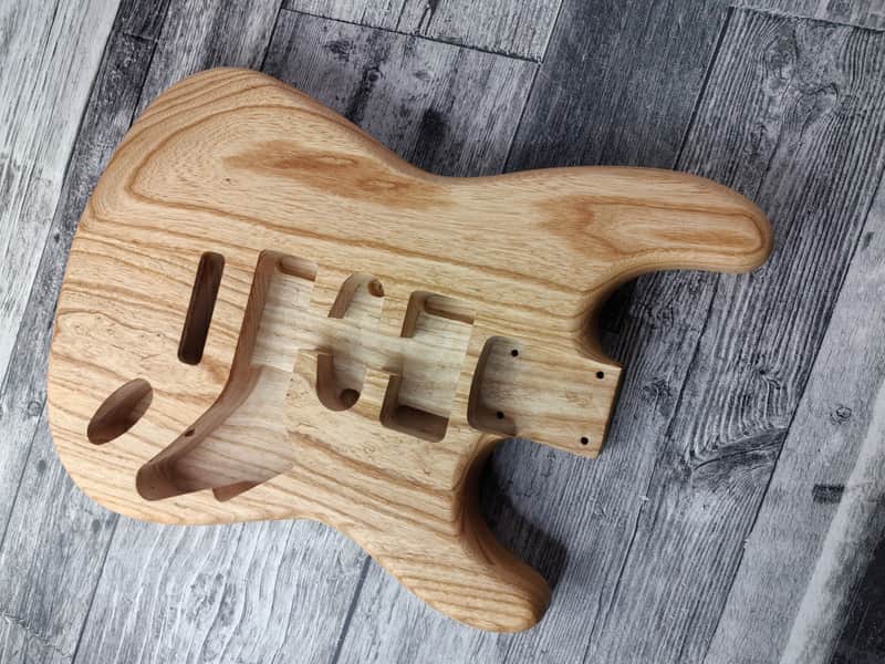Oil Finish See-Through Northern Ash S Style Guitar Body, S | Reverb