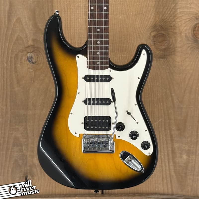 Vantage YS-511 Strat Style HSS Tobacco Sunburst Samick 80s | Reverb