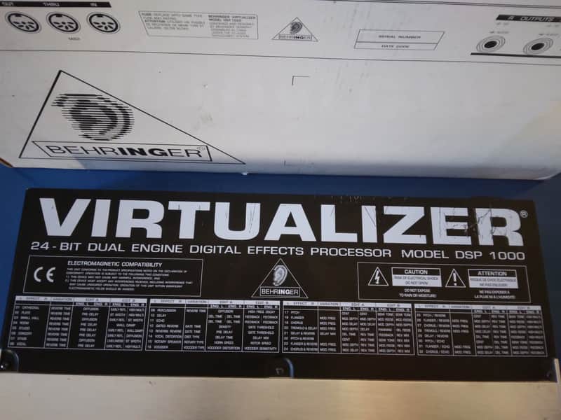 Behringer DSP1000P Virtualizer Digital Effects Processor | Reverb UK