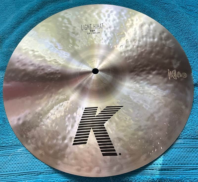 Zildjian K 15 Inch Lite Hi Hat Cymbals, 1,034 & 1,281 Grams, | Reverb