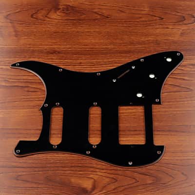 Black SSH Guitar Stratocaster Style Pickguard Scratch Plate | Reverb