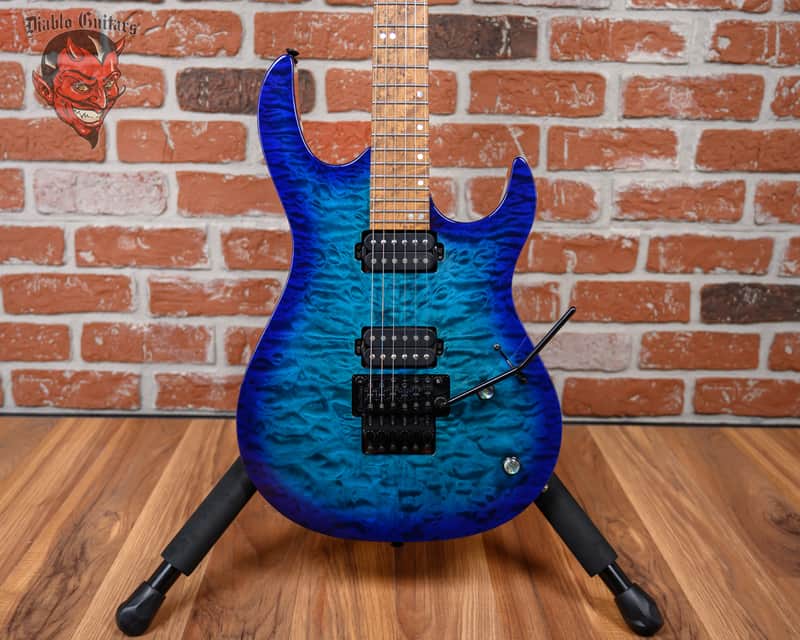 Kiesel Aries 6 Quilted Maple Top Transparent Night Burst | Reverb UK