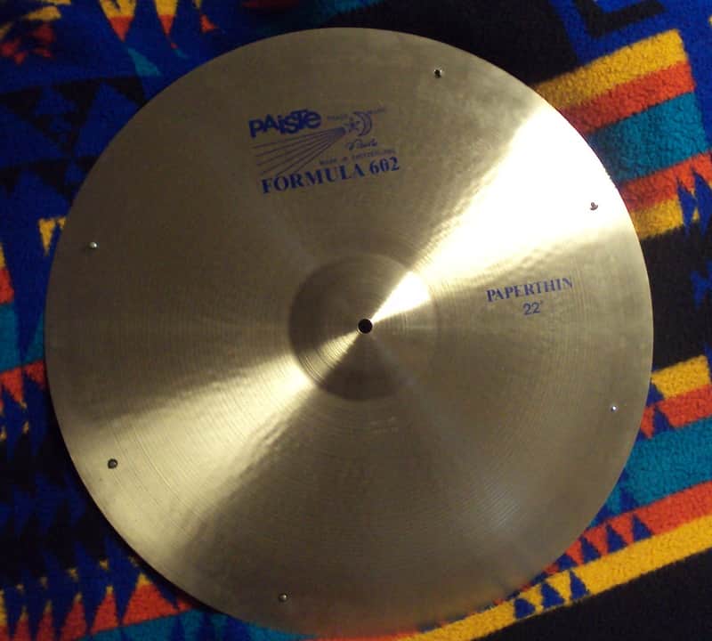 Paiste 602 Blue Label 22" Paper Thin RARE! Sound File 1992 | Reverb
