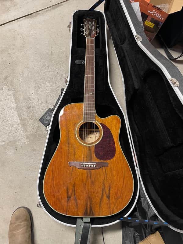 Alvarez AD60CK Koa Guitar with hardshell case | Reverb