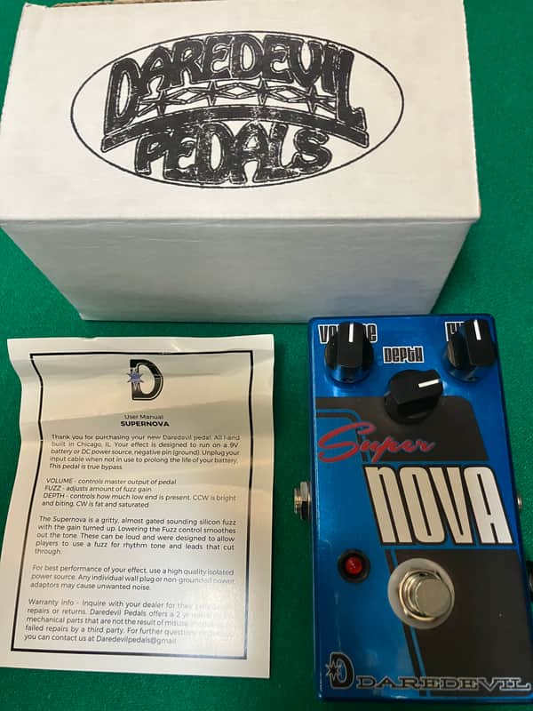 Daredevil Super Nova Fuzz 2017 Blue Sparkle | Reverb