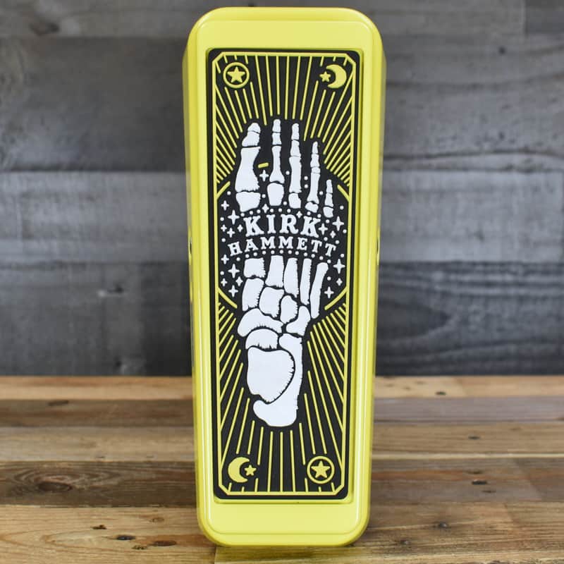 Pre-Owned Dunlop Kirk Hammett Yellow Sparkle Wah | Reverb