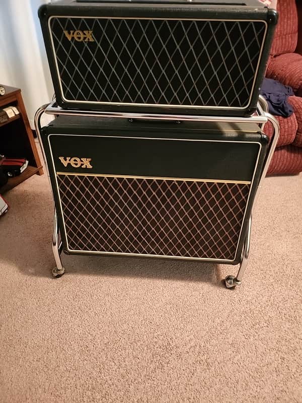 Vox AC-50 MkIII and Matching VOX 2-12 cab with its original | Reverb