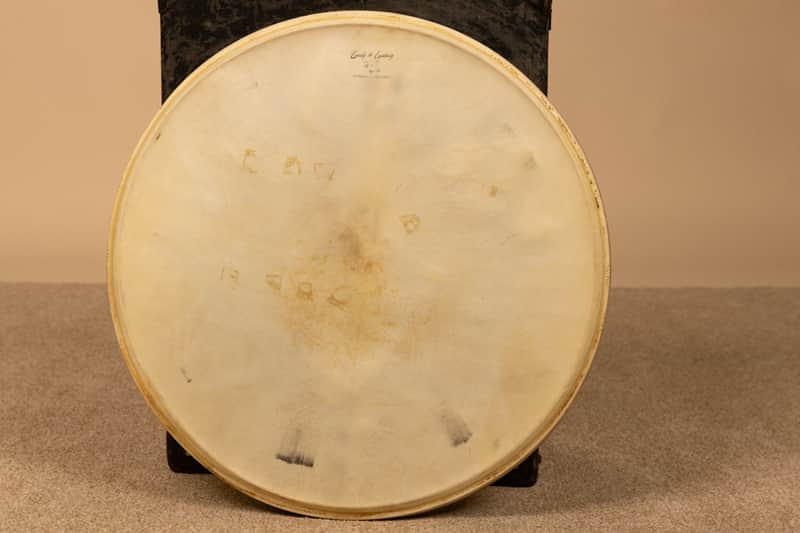 Vintage Leedy and Ludwig 22" Calfskin Logo Bass Drum Head | Reverb