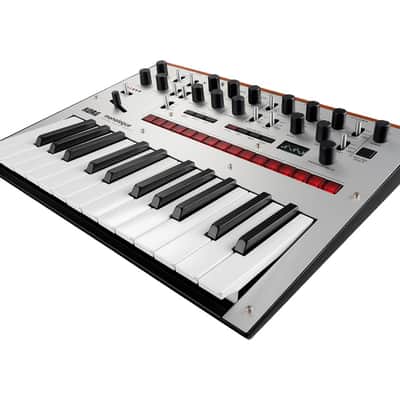 Korg Monologue Analog Keyboard Synthesizer (Silver) [DEMO] | Reverb