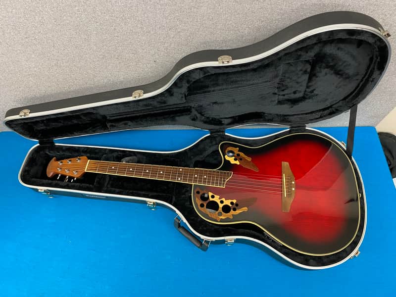 Ovation Applause AE48 Cutaway A/E Guitar w/Hardshell Case - | Reverb