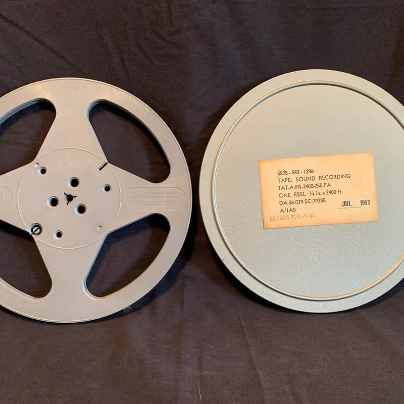 Scotch 10" Take Up Reel With Metal Can - Gray | Reverb