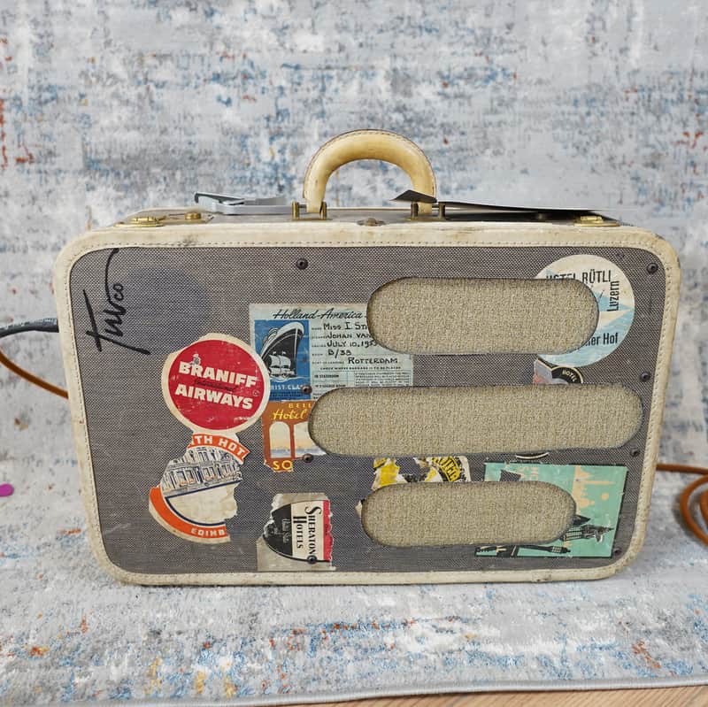 The New Vintage Suitcase Joyo Bantamp Blue Jay | Reverb France