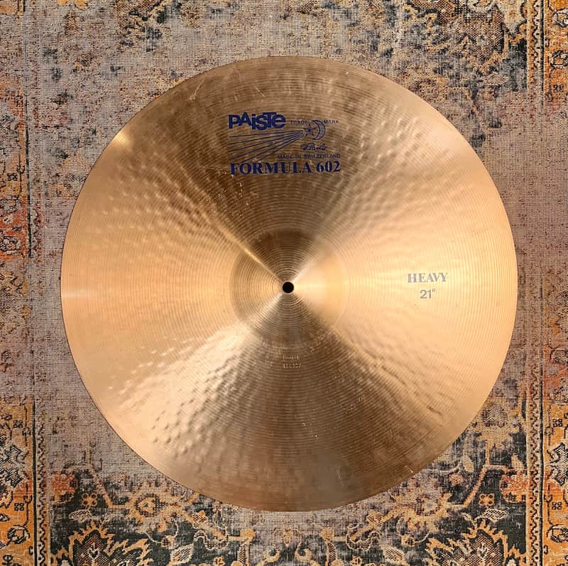 RARE Vintage Paiste BLUE LABEL 21” HEAVY 2895 g Ride Keltner | Reverb