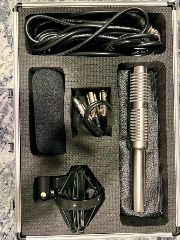 Cascade X-15 Stereo Ribbon Mic 2010s Silver | Reverb