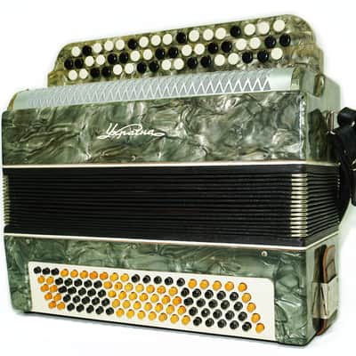Ukraine Bayan 3 Row Button Accordion 100 Bass, Folk Harmonica | Reverb