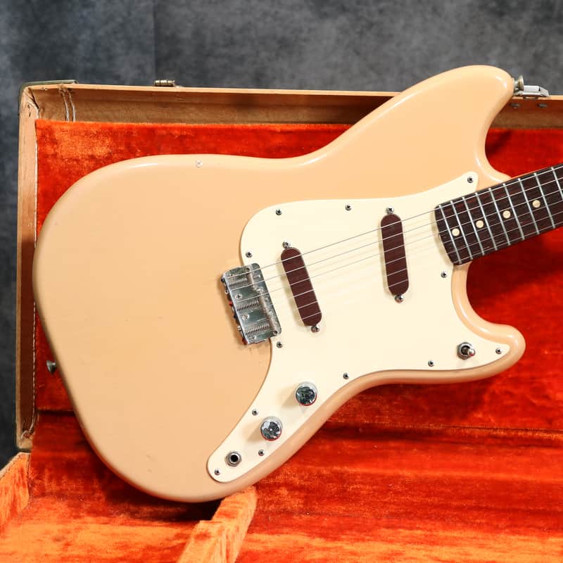 1961 Fender Duo-Sonic - Desert Sand - OHSC | Reverb